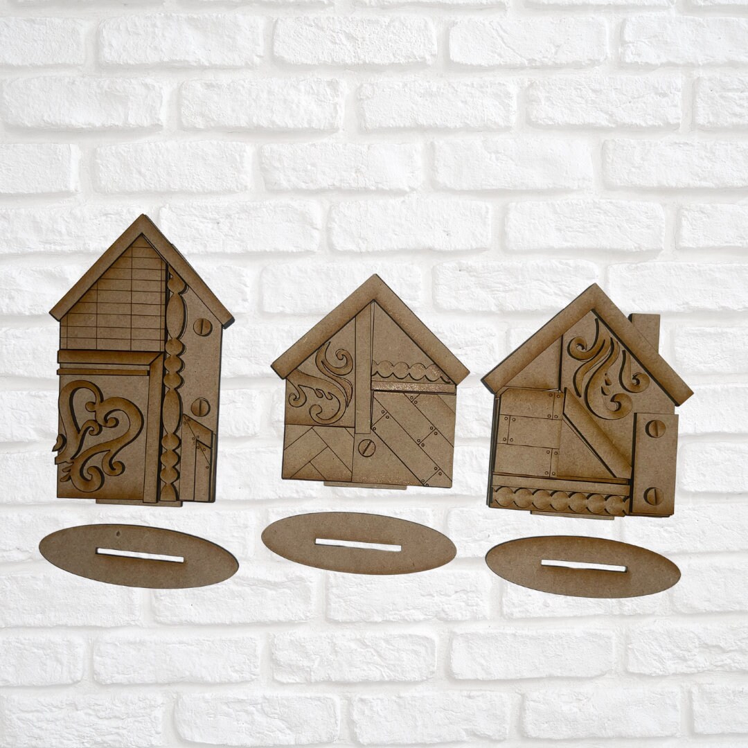 Vintage Standing Houses DIY - Etsy