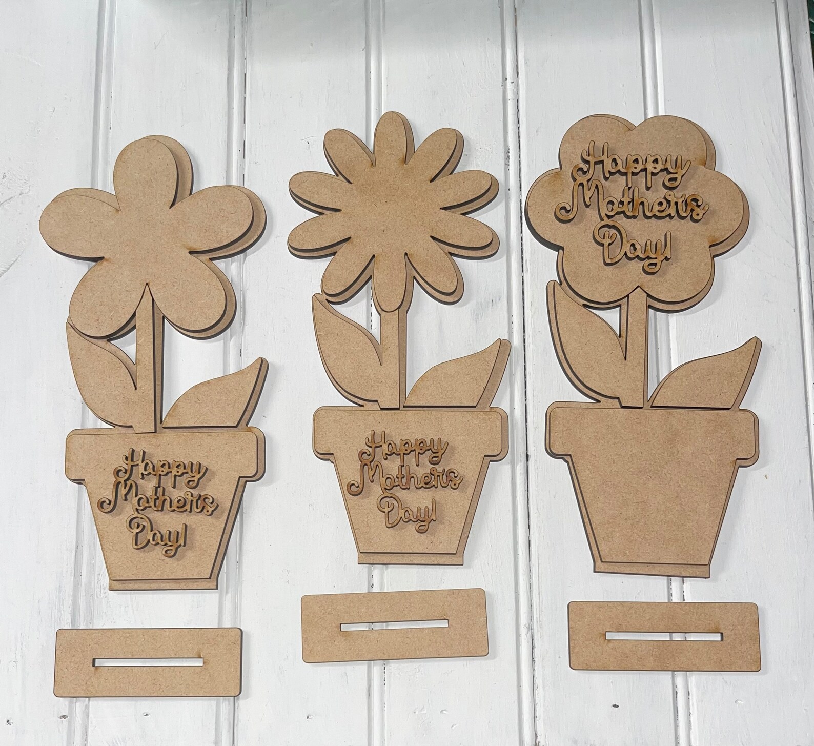 Mothers Day Standing Flowers, Shelf Sitters, DIY - Etsy