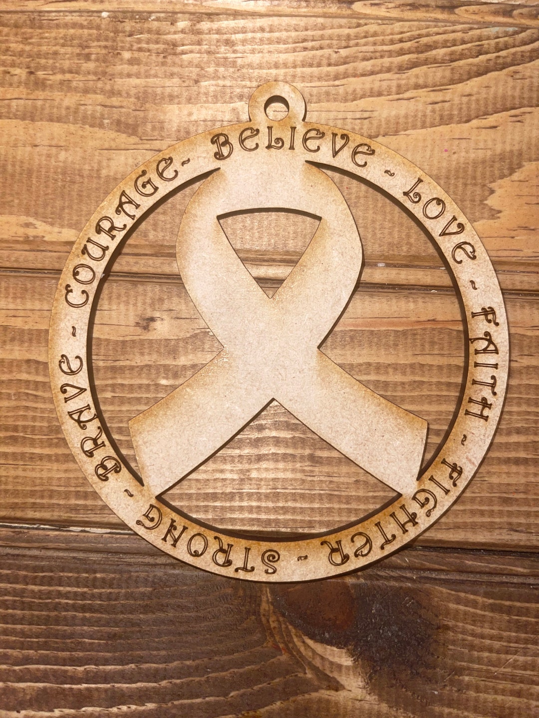 Cancer Ribbon, Ornament, DIY - Etsy