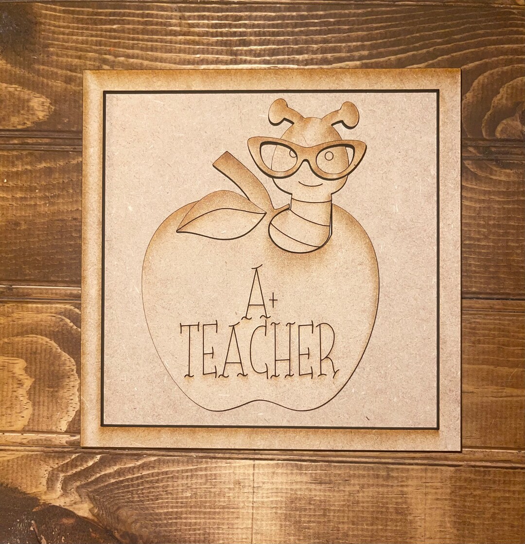 A Plus Teacher, Teacher Appreciation Sign, DIY - Etsy