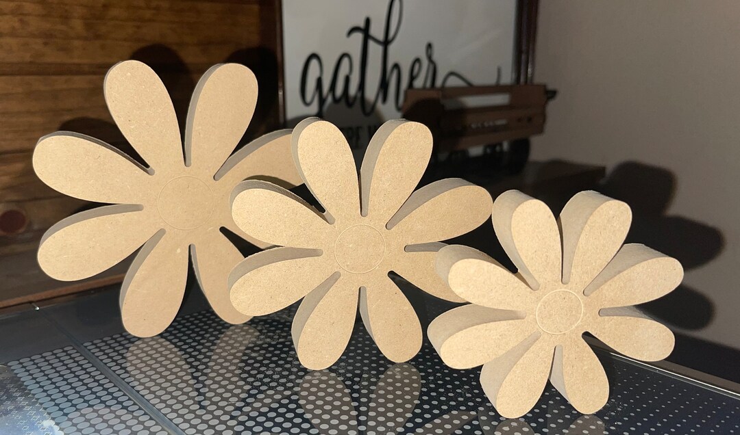 Chunky Flowers, Flowers, Shelf Sitter, Standing, DIY - Etsy