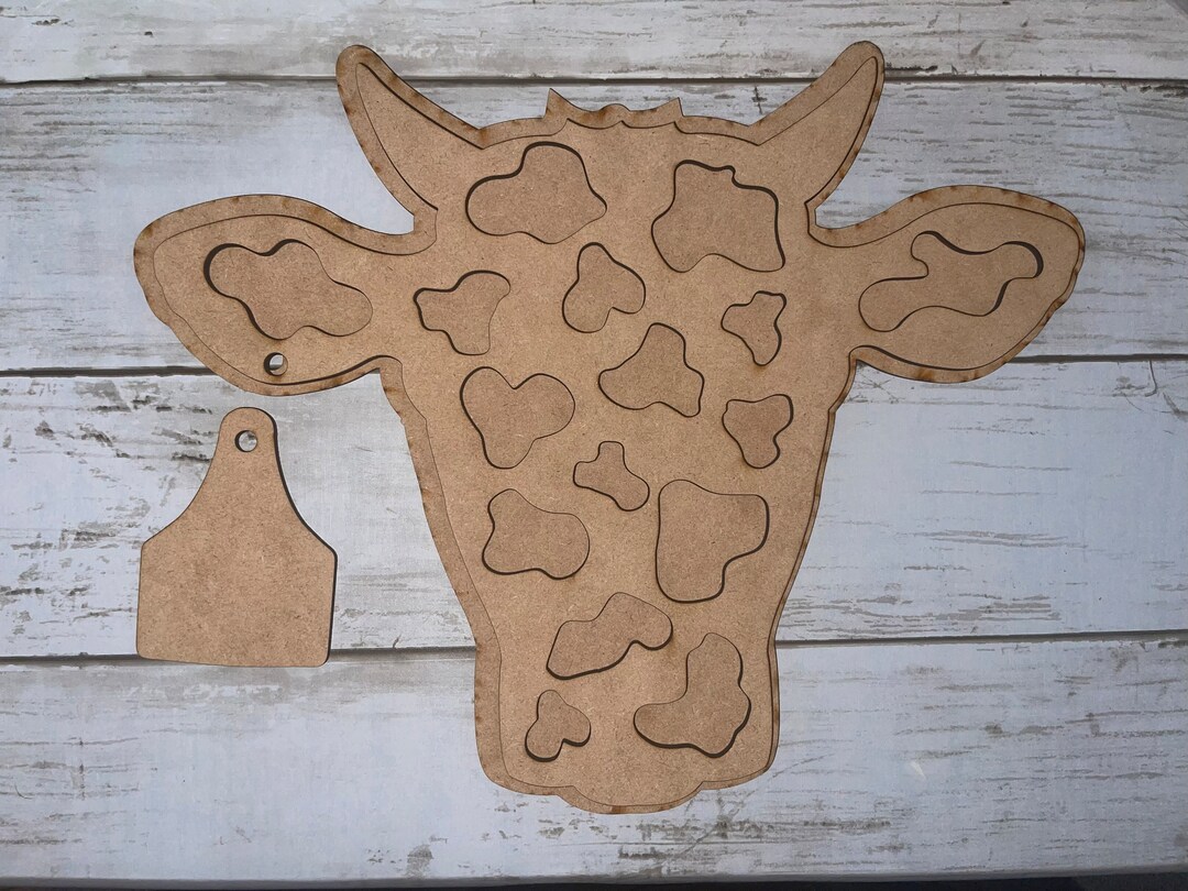 Cow Cutout, Cow Pattern, DIY - Etsy