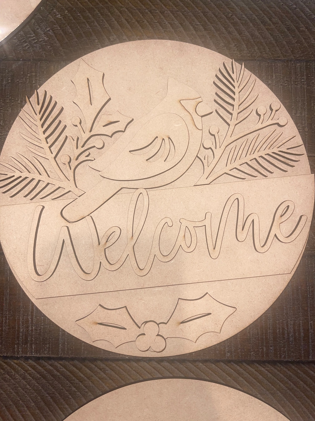 Welcome, Cardinal, Door Hanger, Christmas, DIY - Etsy