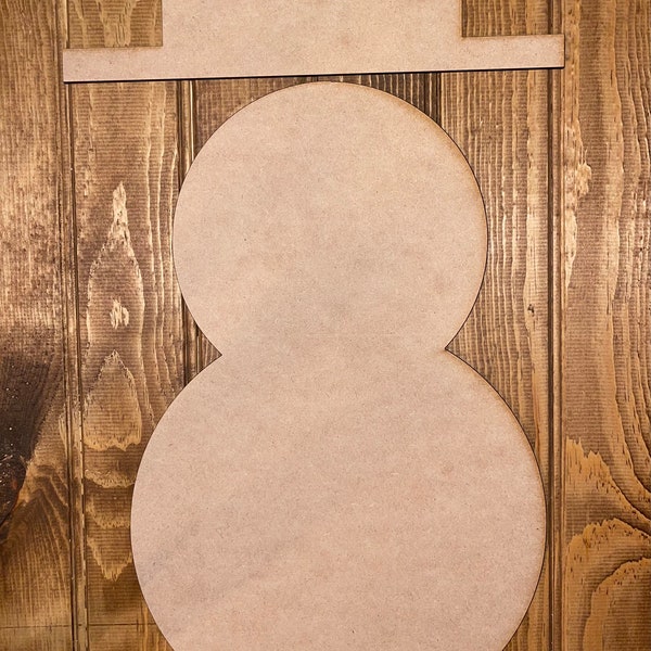 Snowman Cut Out Wood - Etsy