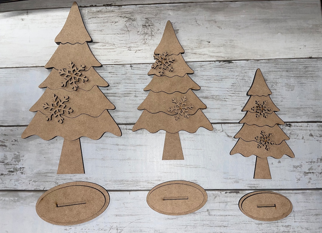 Standing Trees, Trio, DIY - Etsy