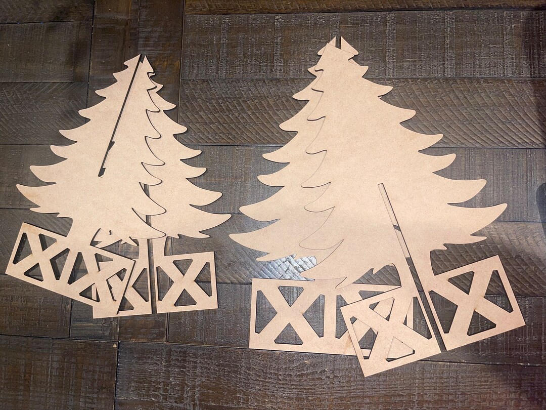 Standing Trees, Trio, Set of 2, DIY - Etsy