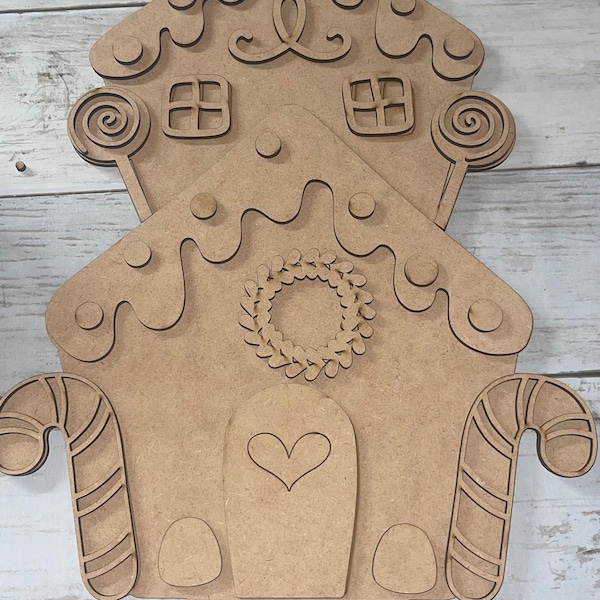 Wood Gingerbread House - Etsy
