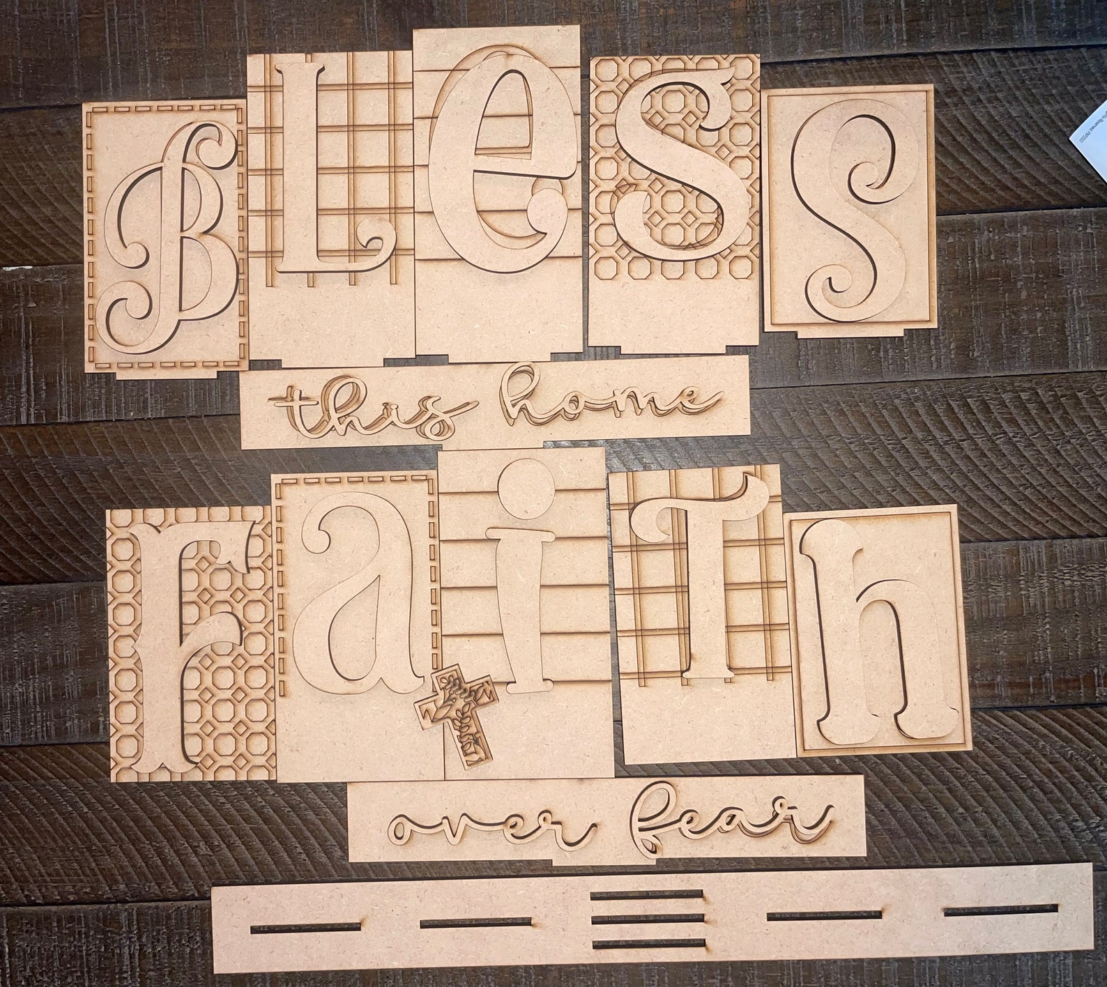 Bless and Faith Word Blocks, DIY - Etsy