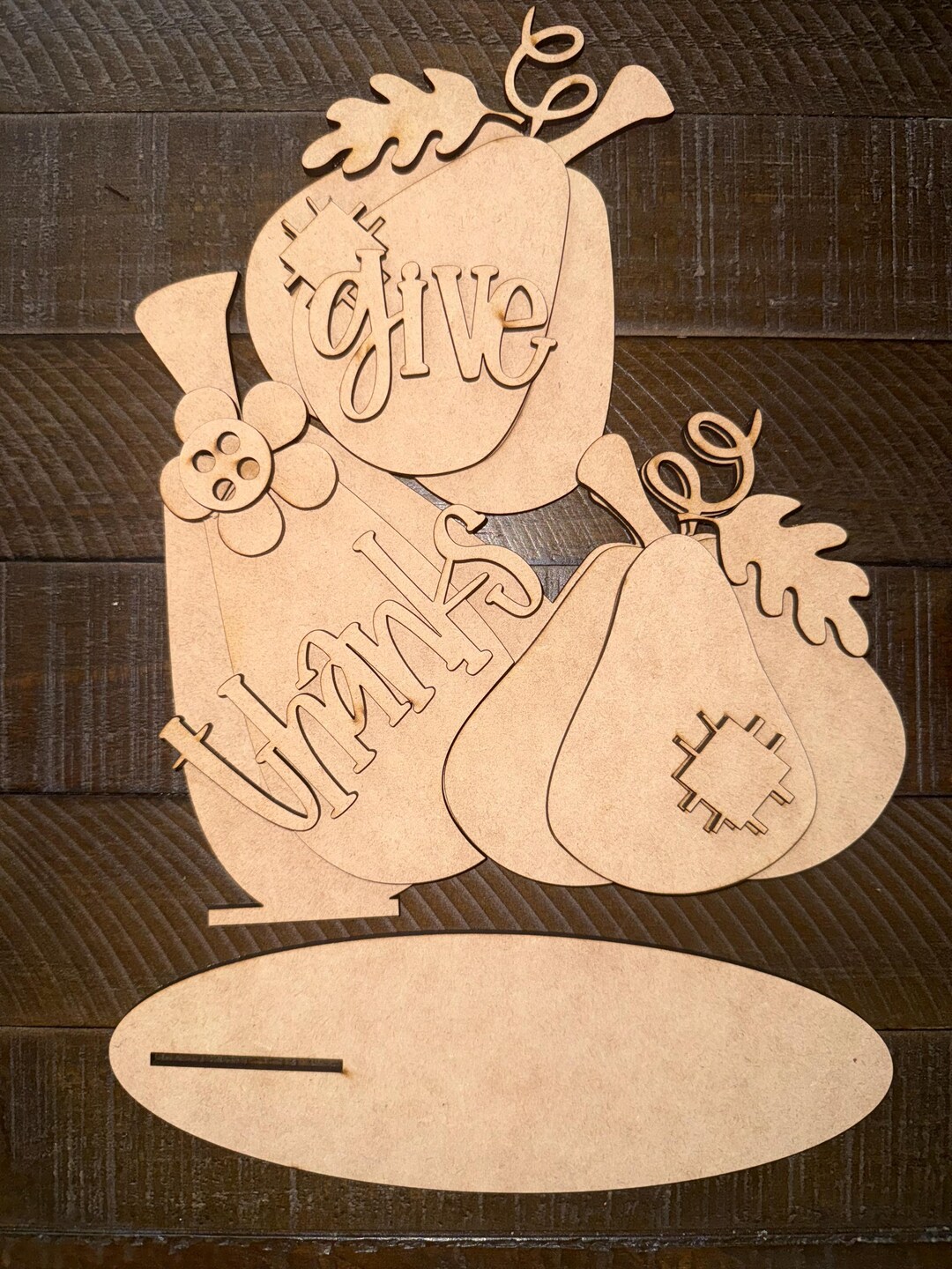 Give Thanks, Standing, Shelf Sitter, DIY - Etsy