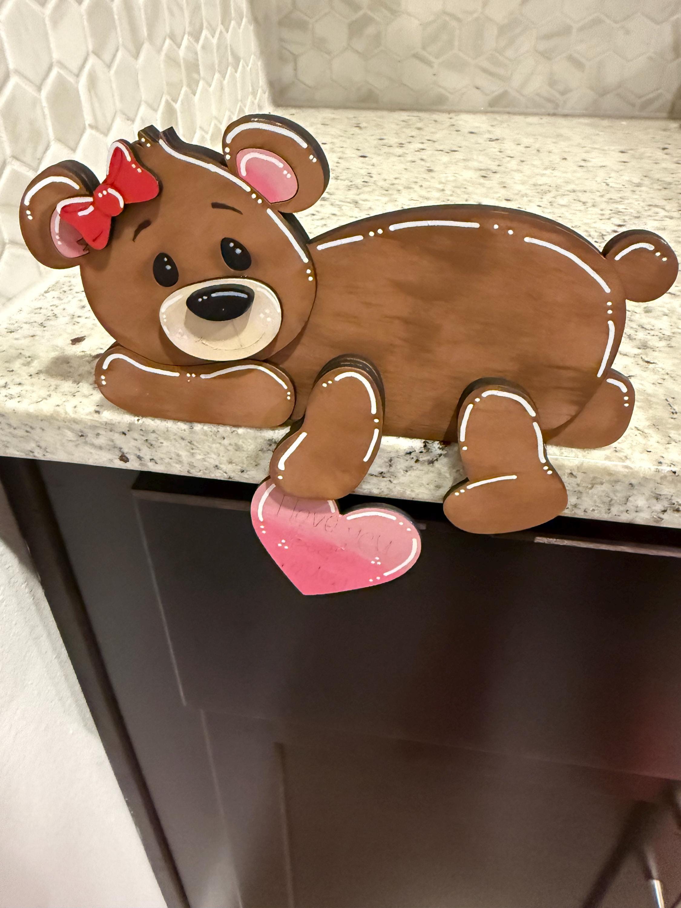 Laying Down Bear, Shelf Leaner, DIY - Etsy