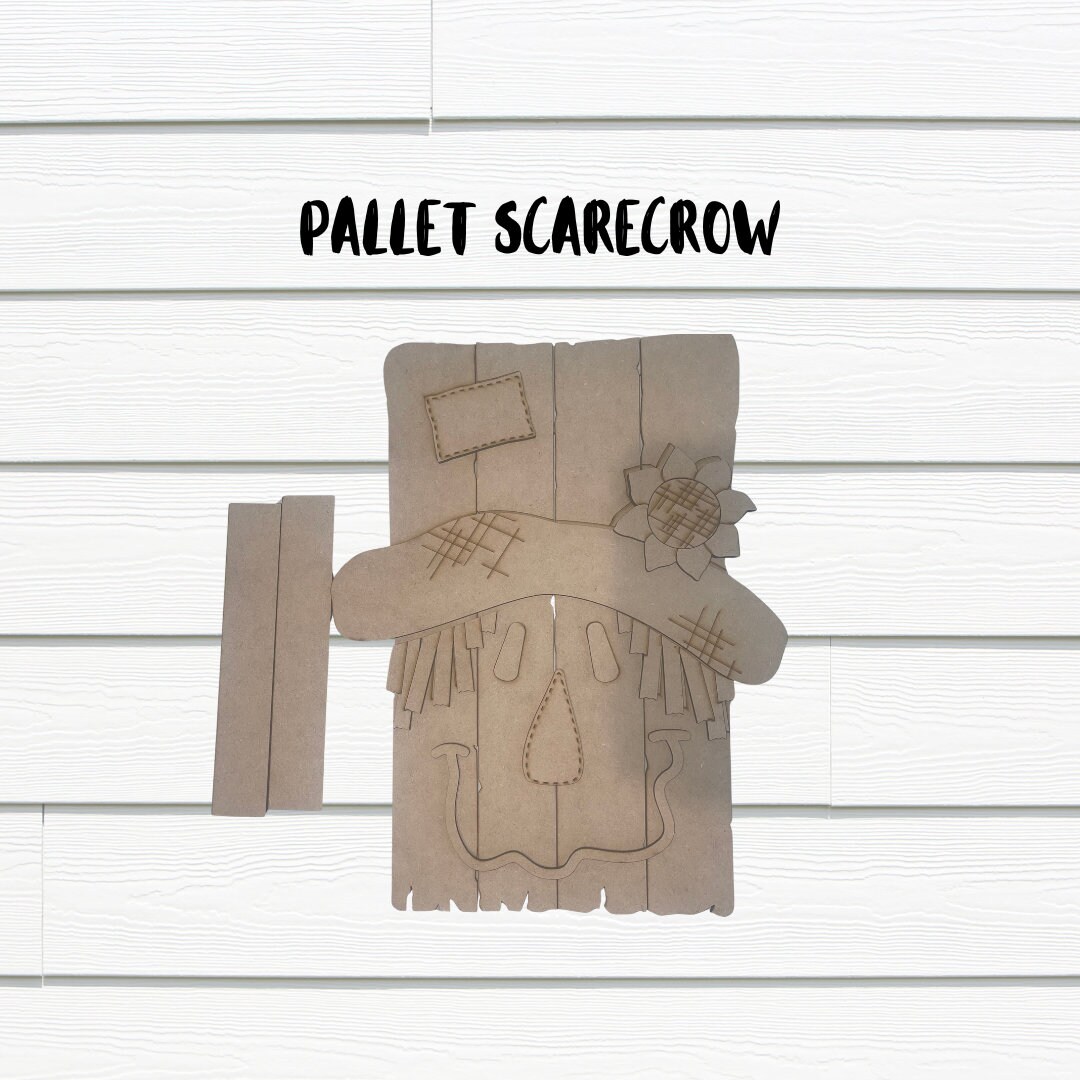 Pallet Scarecrow, Fall, Scarecrow, Shelf Sitter, DIY - Etsy