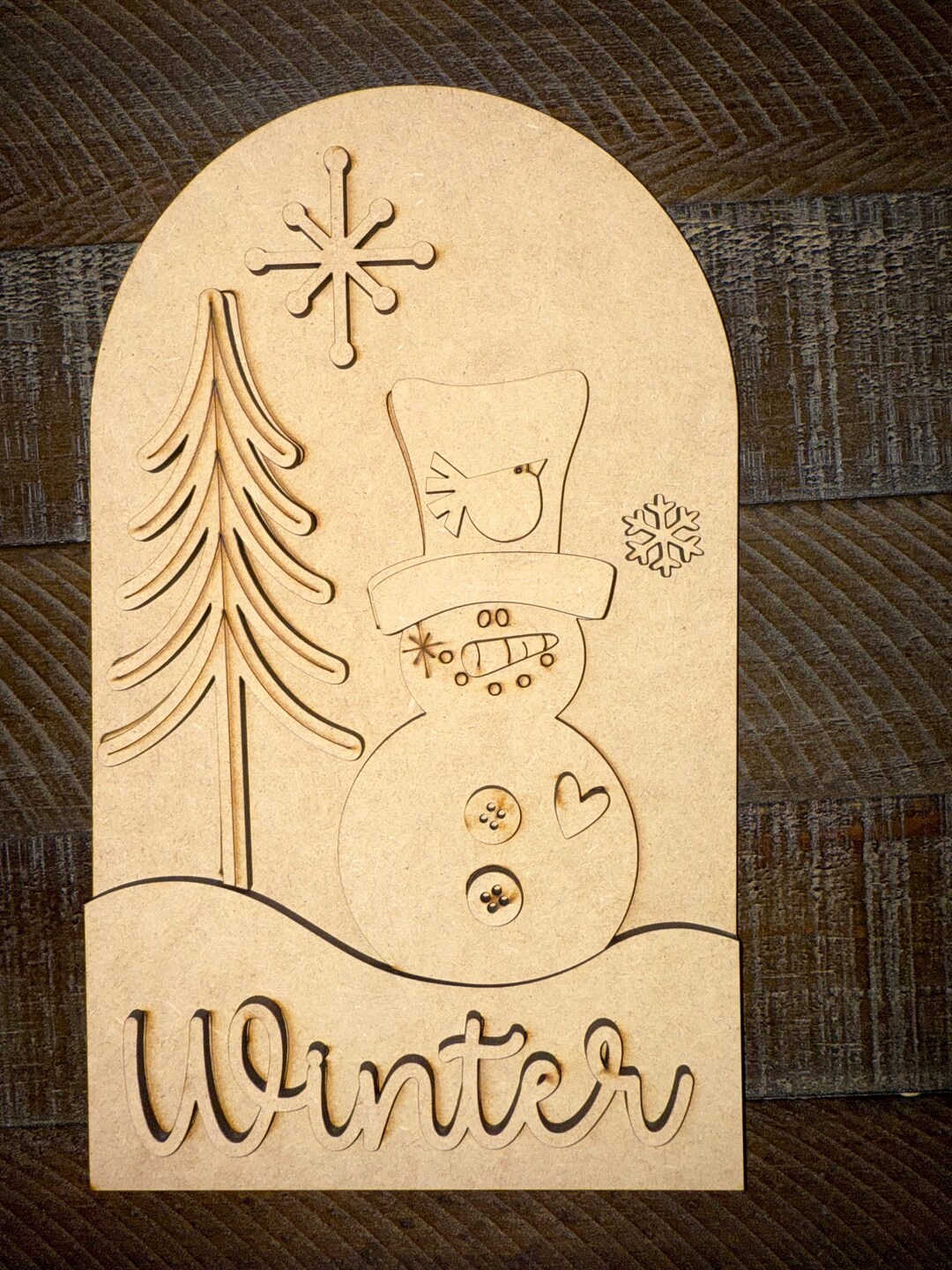 Snowman, Large Arch Interchangeable, Cutout, DIY - Etsy