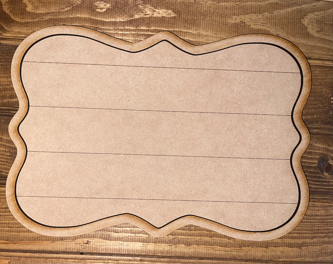 Scalloped Sign, Blank Sign, Border, DIY - Etsy
