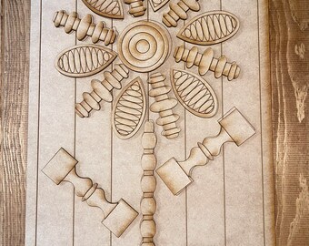 Spindle Daisy DIY Daisy Daisy Cutout Summertime MDF - Etsy