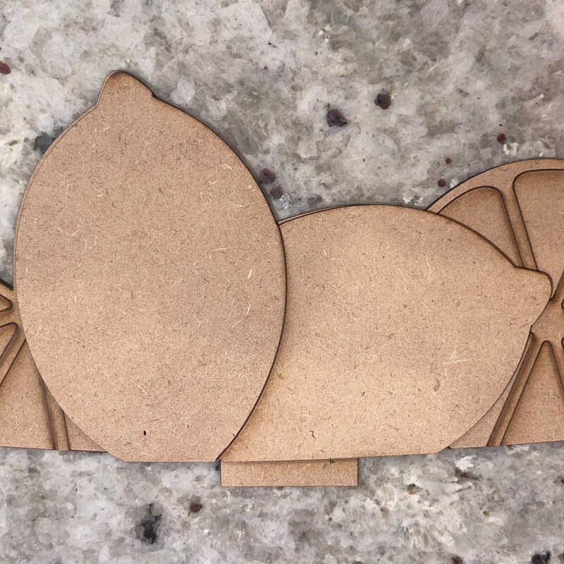 Lemon Wood Cutout - Etsy