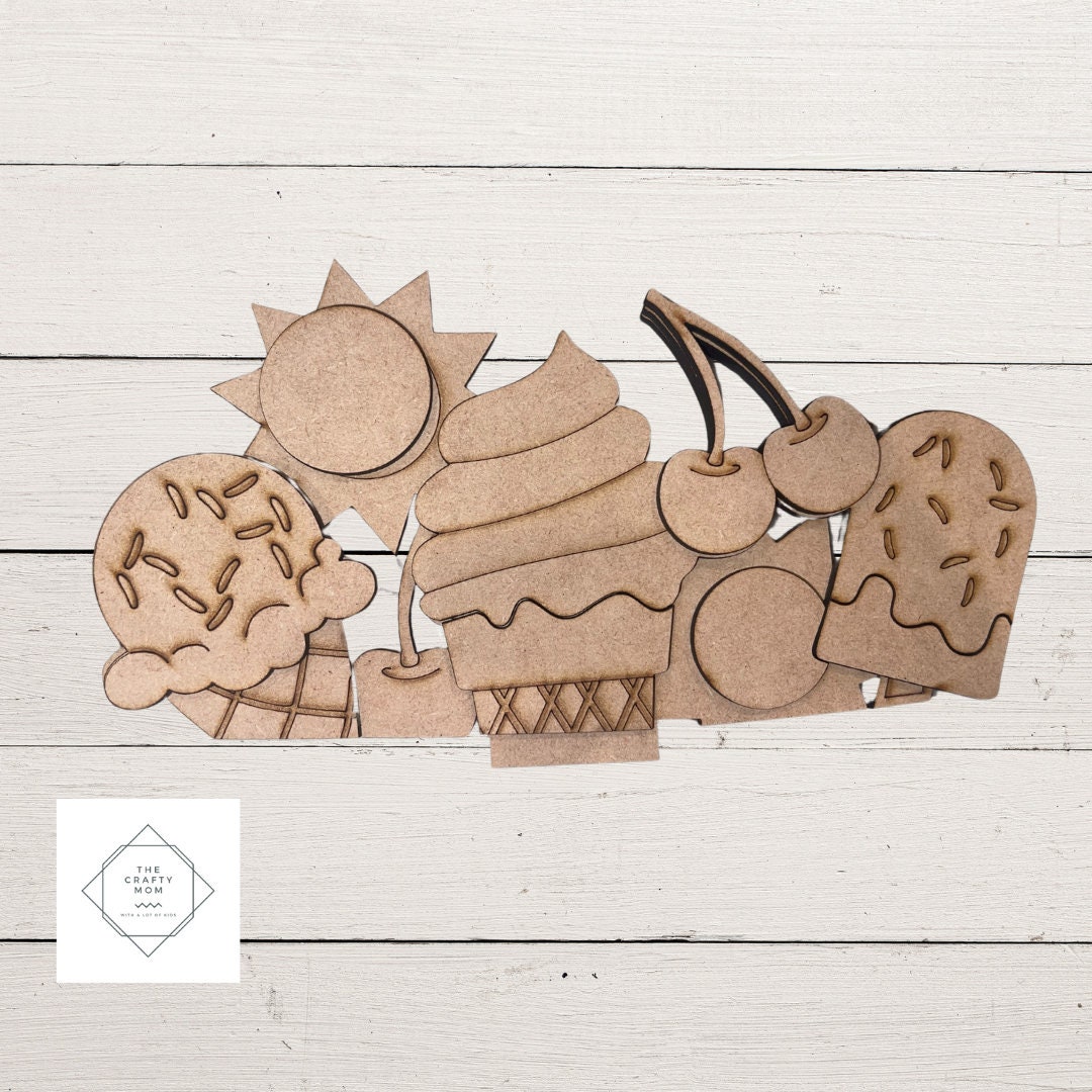 Ice Cream, Basket Insert, Interchangeable, DIY - Etsy