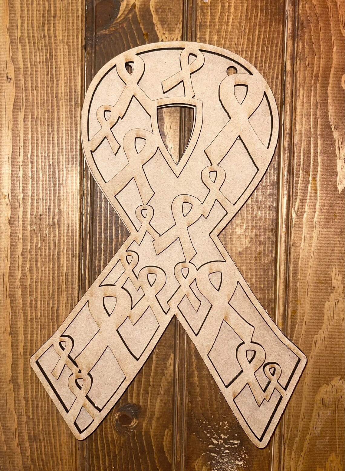 Cancer Ribbon Fighter Door Hanger DIY - Etsy