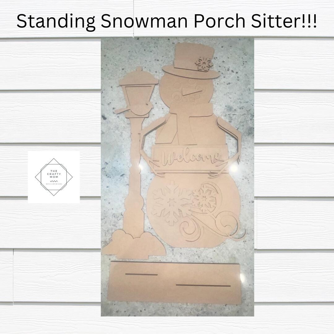 Snowman Leaner, Porch, Winter, DIY - Etsy