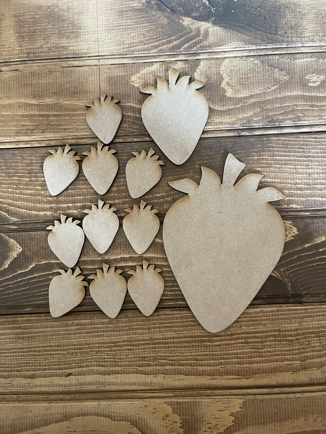 Strawberry Cutouts, DIY - Etsy