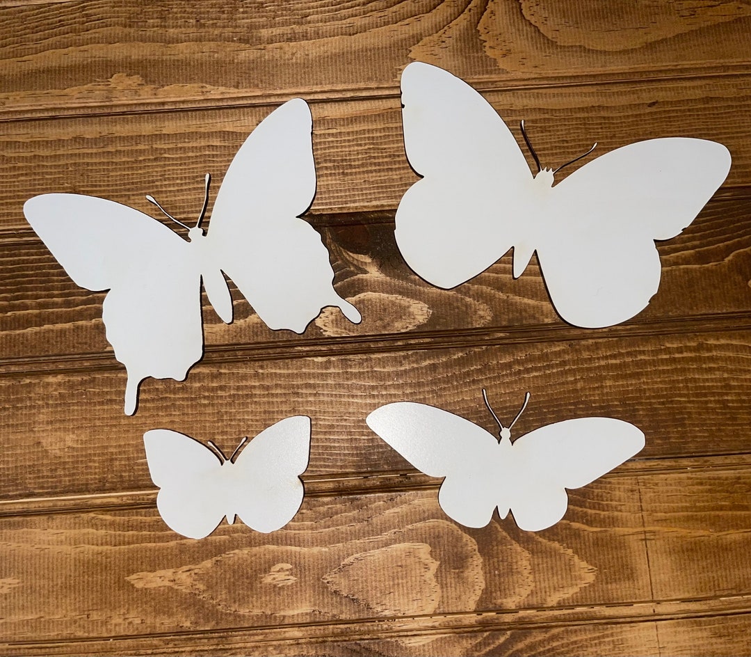 Etched Butterfly Cutouts Transfer Design Etched Butterflies - Etsy UK