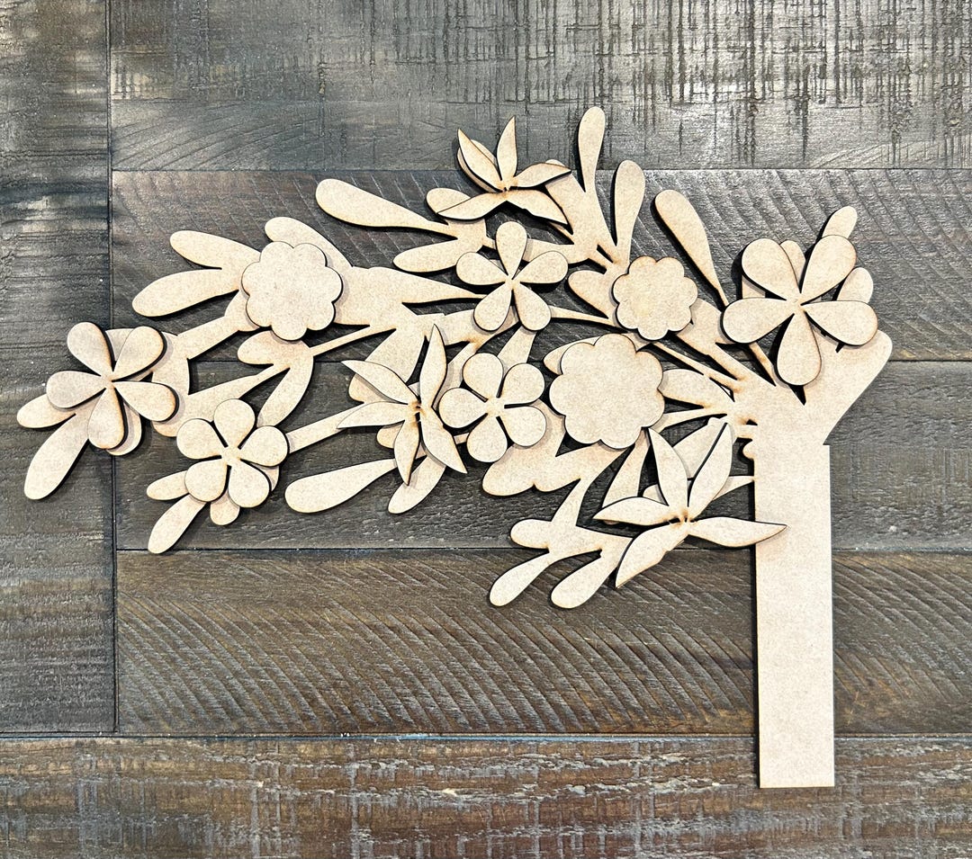 Hi Interchangeable FLOWERS INSERT , Door Hanger, DIY - Etsy