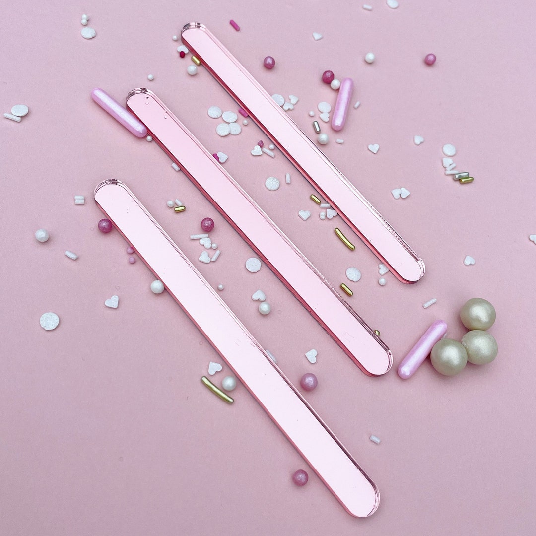 Cakesicle Sticks Acrylic Cake Sticks Cake Pop Sticks Mirror Cakesicle ...