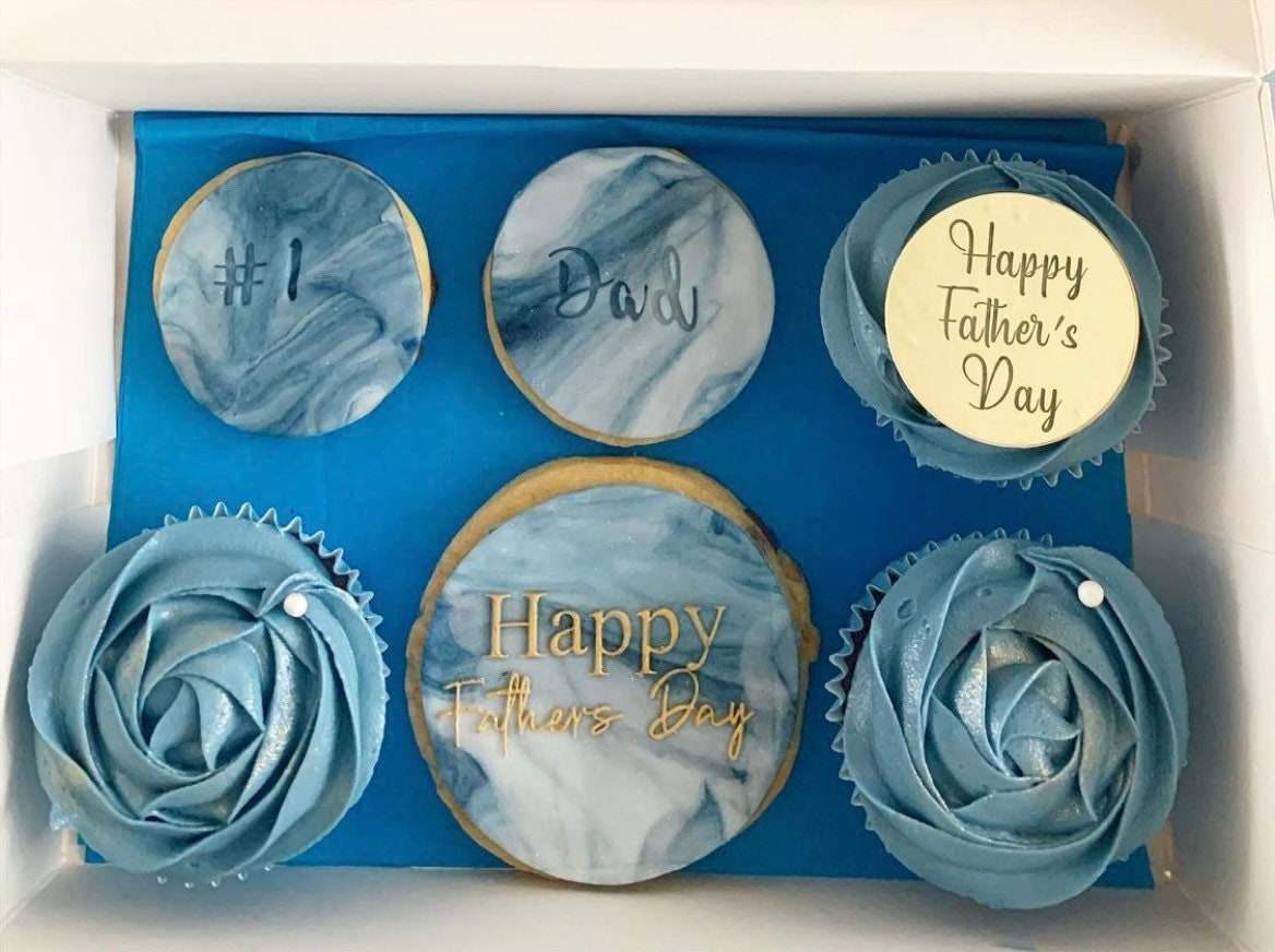 Fathers Day Acrylic Cupcake Disc Topper - Etsy