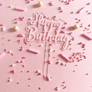 Happy birthday cake topper cake topper birthday cake | Etsy