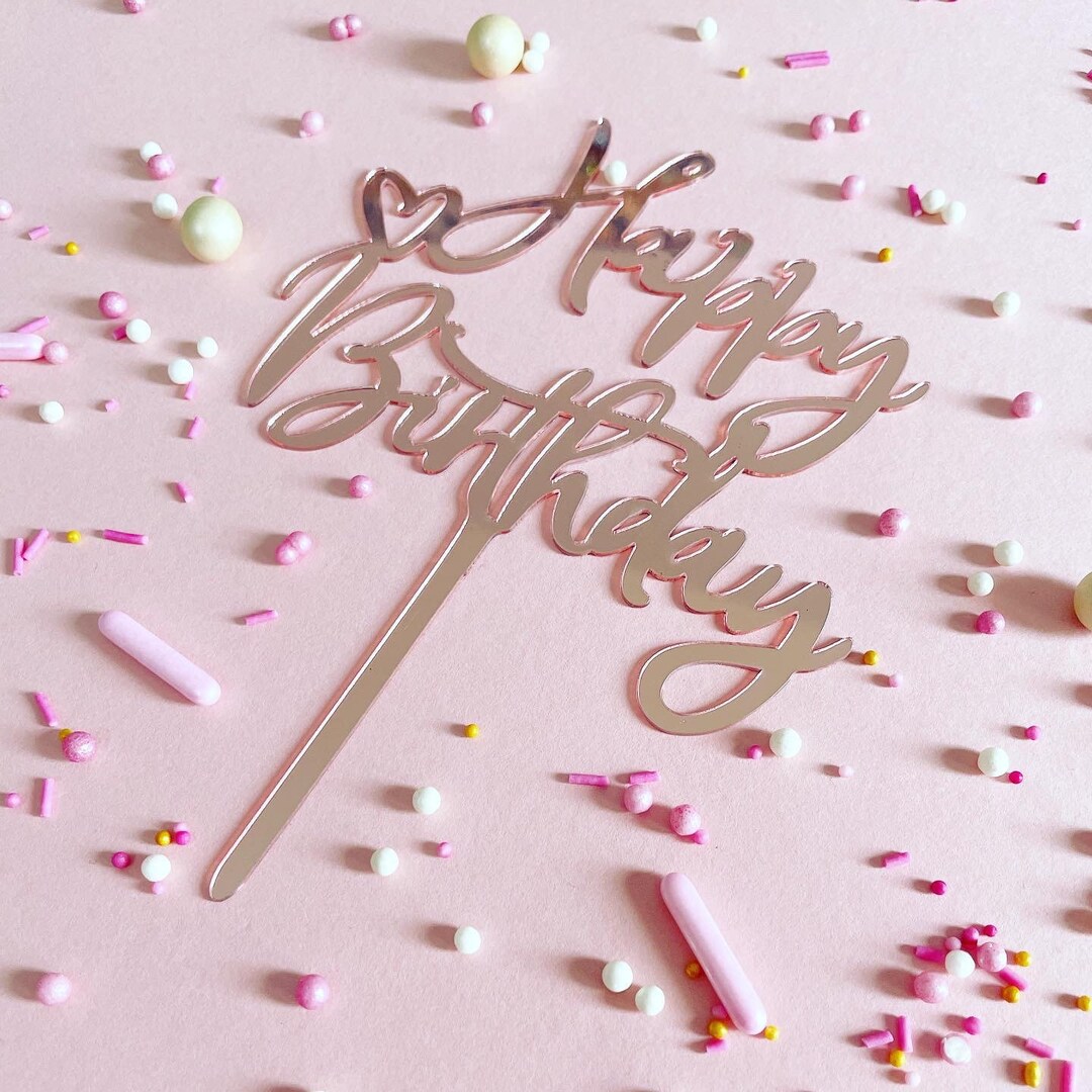 Happy Birthday Cake Topper Cake Topper Birthday Cake Topper - Etsy