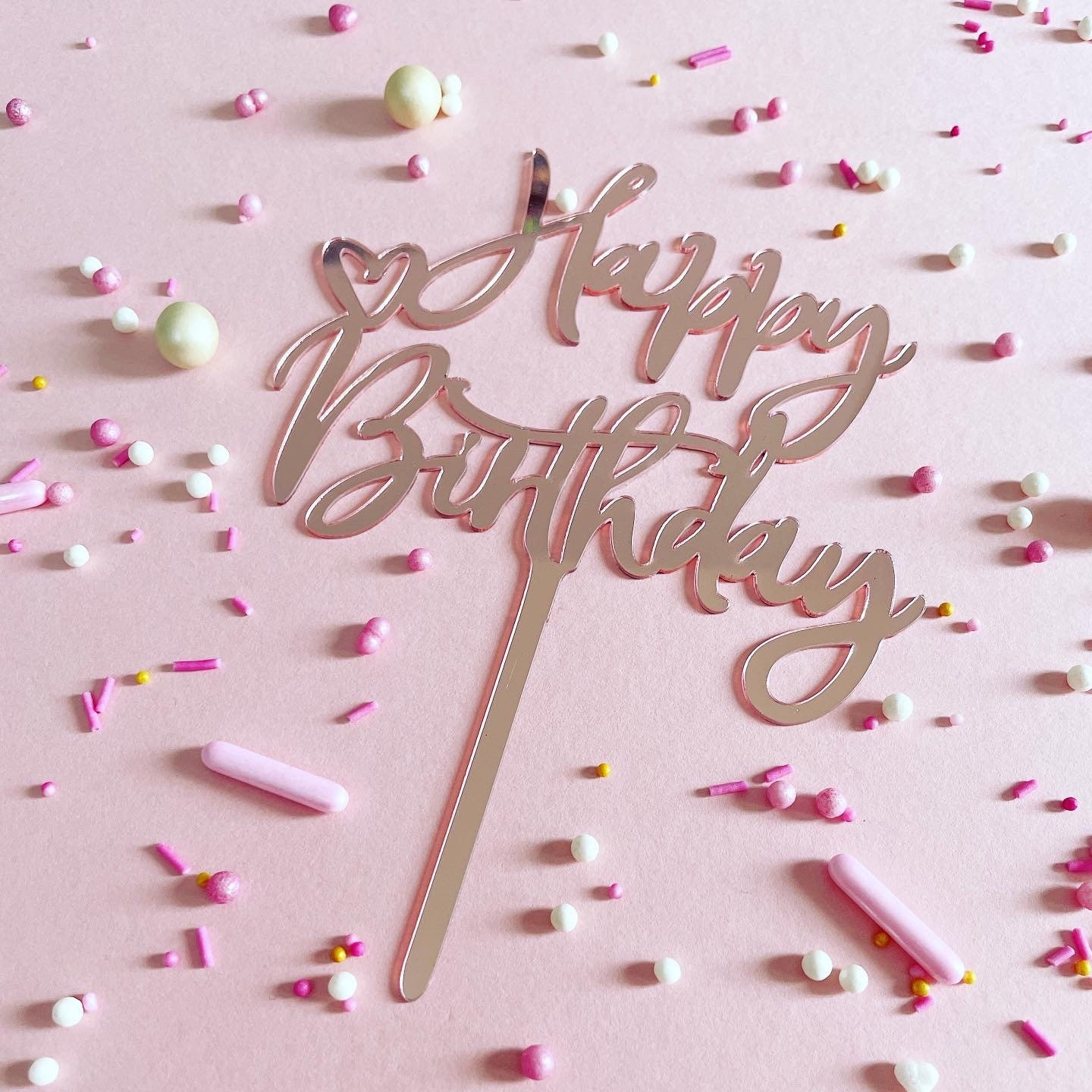 Happy Birthday Cake Topper Cake Topper Birthday Cake - Etsy