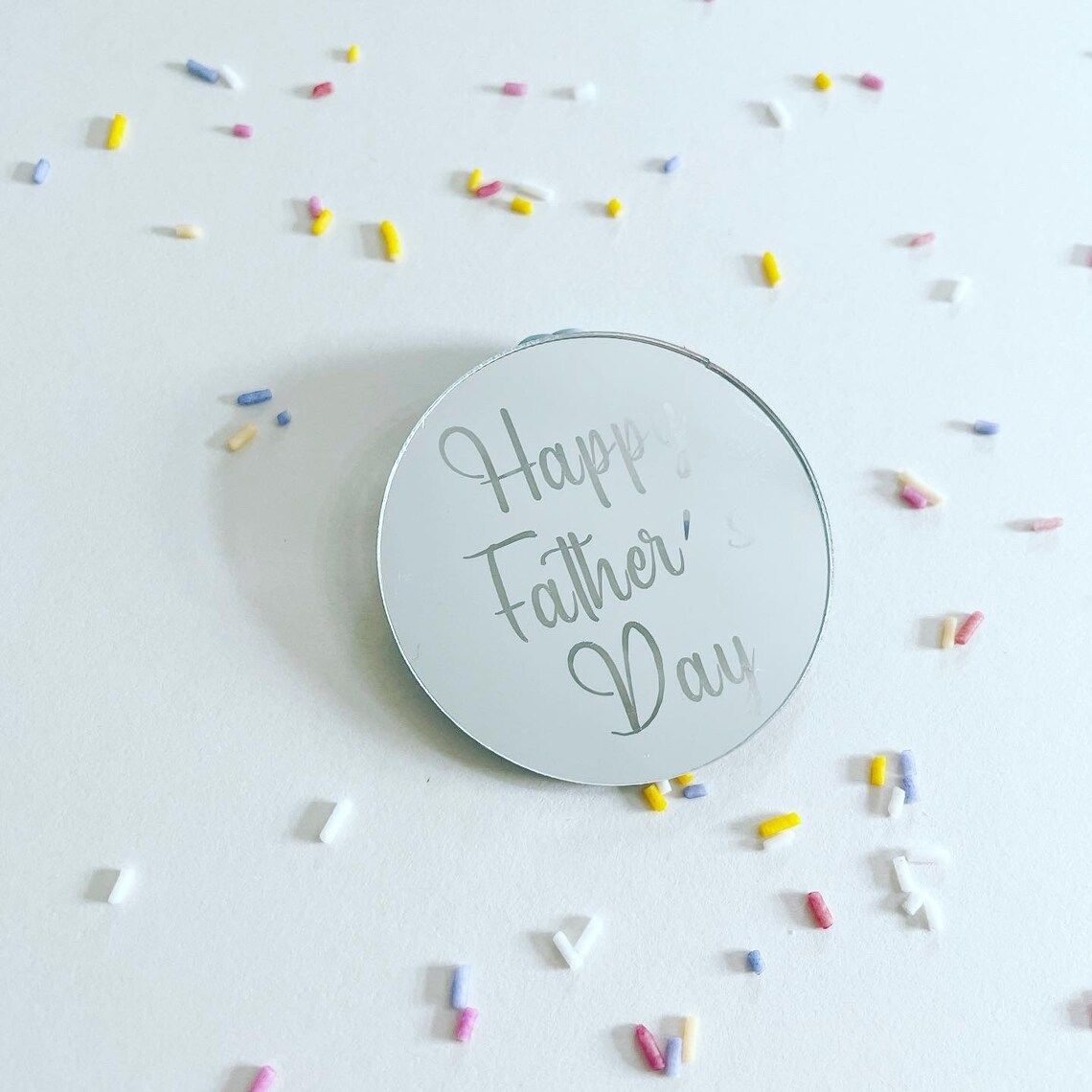 Fathers Day Acrylic Cupcake Disc Topper - Etsy