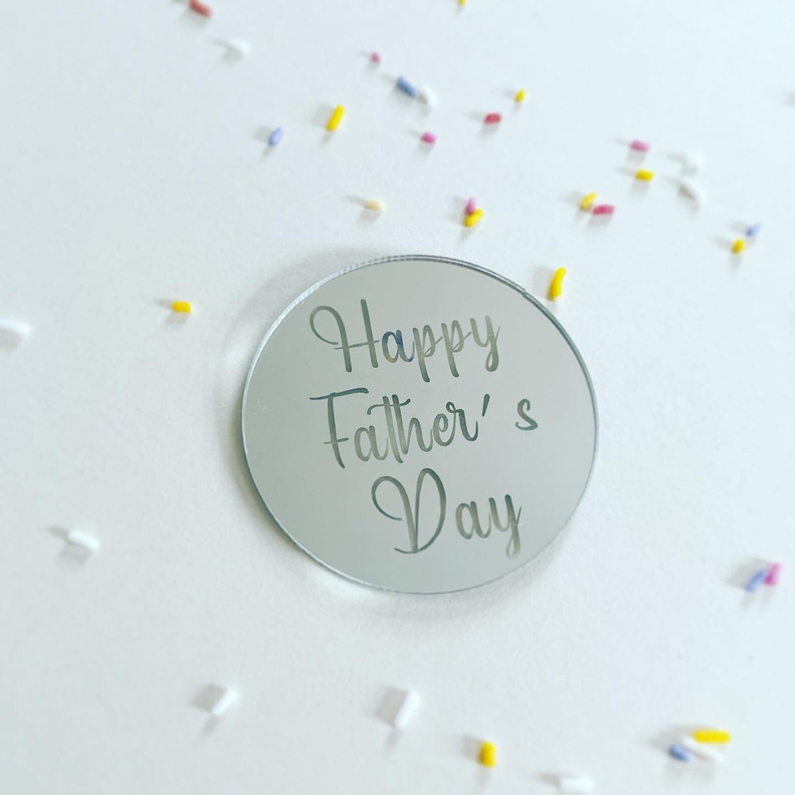 Fathers Day Acrylic Cupcake Disc Topper - Etsy