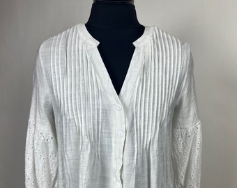 White Peasant Blouse - Etsy