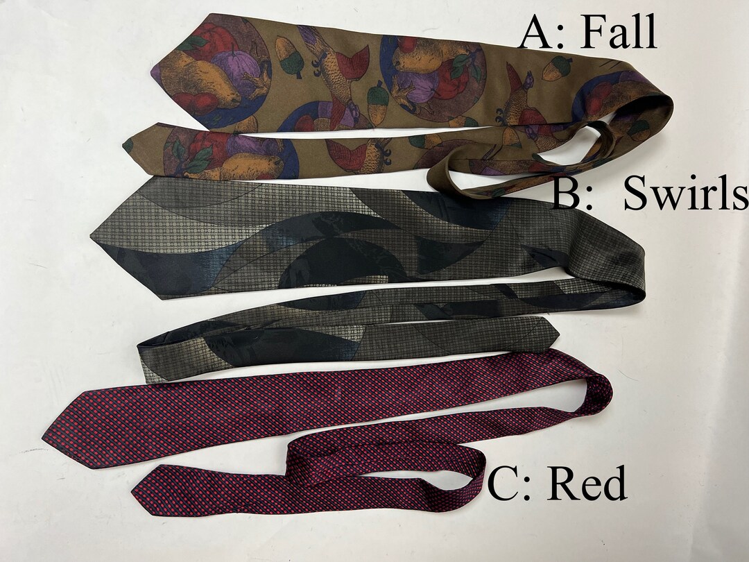 Vintage 80/ 70s Men's Neckties SELECT One When Ordering Men's ...