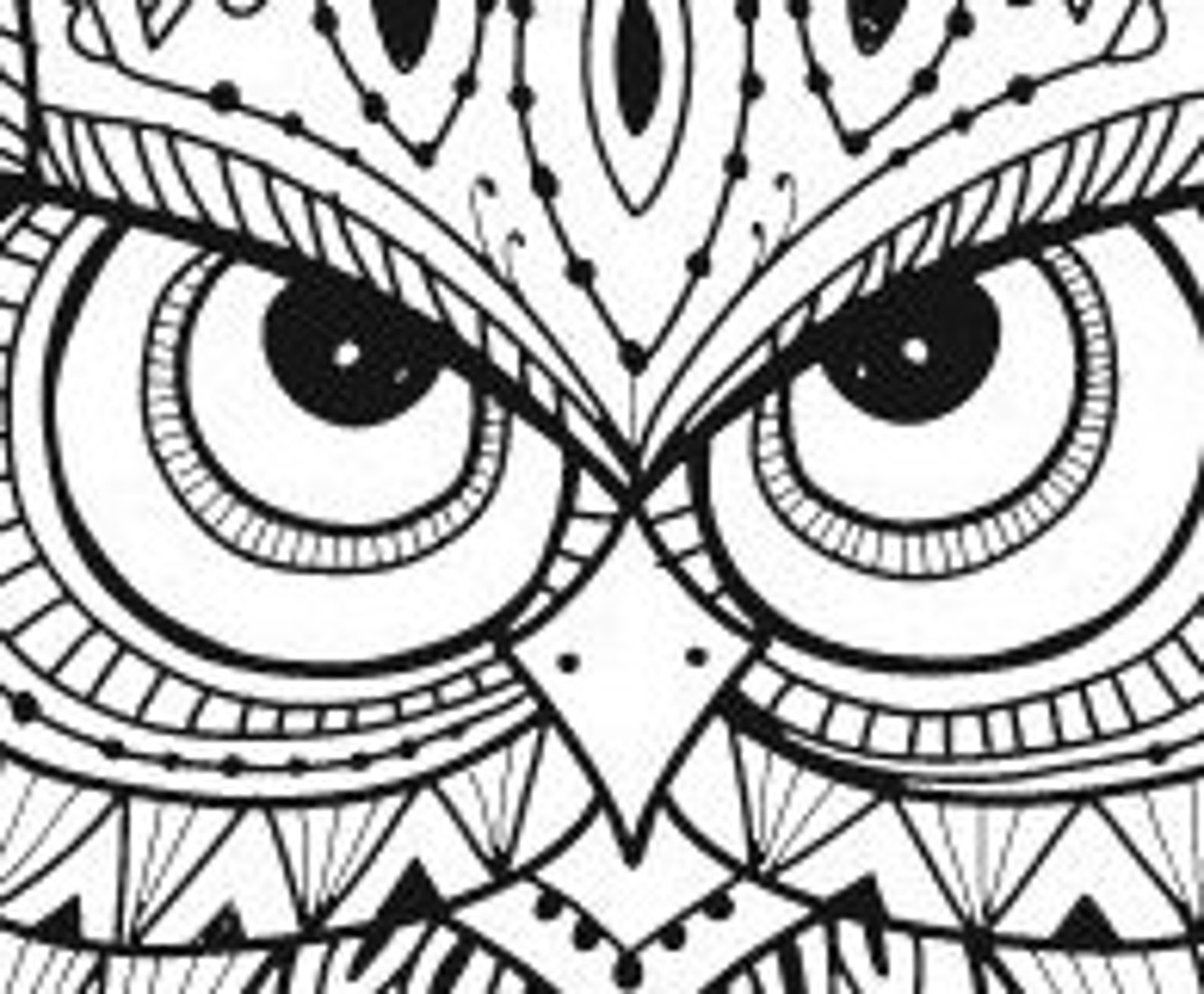 Cute Aztec Owl | Instant Download & Print Bundle (png, Pdf, Jpg, Svg ...