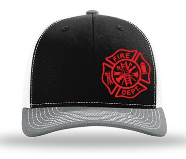 Fire Dept Cap Fireman Cap Fire Fighter Richardson Trucker Cap - Etsy