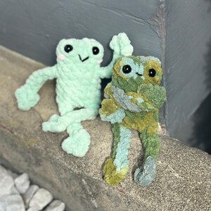 Crochet Pattern No Sew Frog, Mini Leggy Froggy Crochet Pattern, Easy NO ...