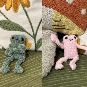 Crochet Pattern No Sew Frog, Mini Leggy Froggy Crochet Pattern, Easy NO ...