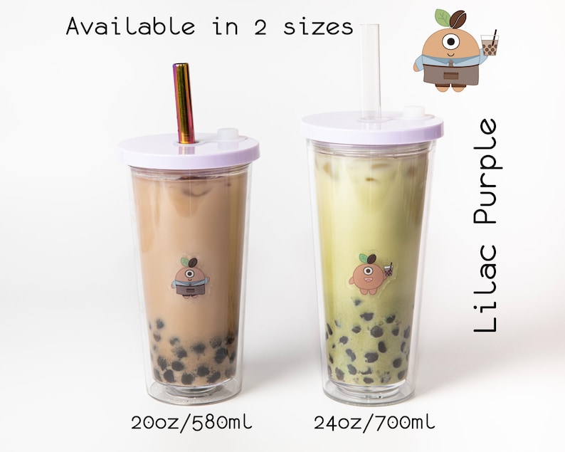 MOODIE Reusable Boba Cup Bubble Tea Cup Smoothie Cup With - Etsy