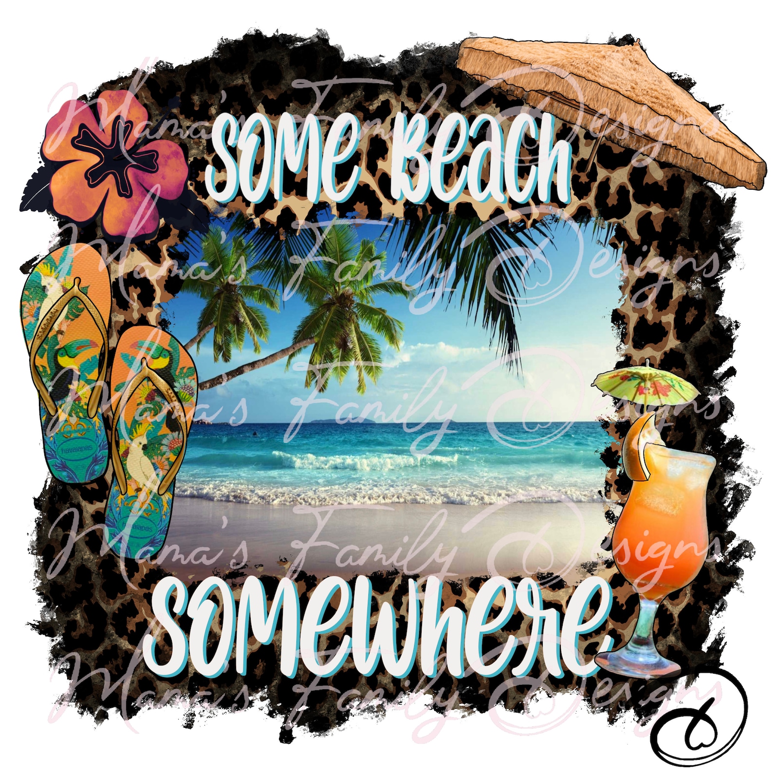 Some Beach Somewhere DIGITAL DOWNLOAD sublimation and htv | Etsy