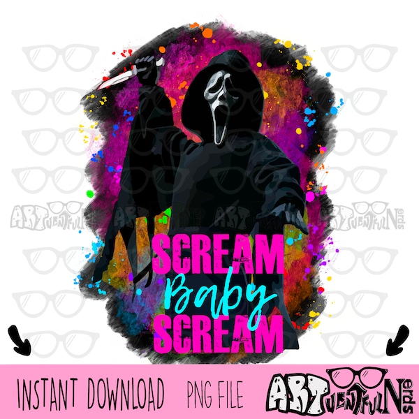 Baby Ghostface Png - Etsy