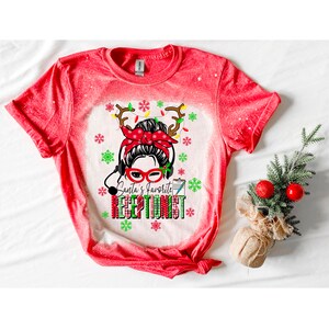 Santas Favorite Receptionist DIGITAL DOWNLOAD Sublimation Design PNG ...