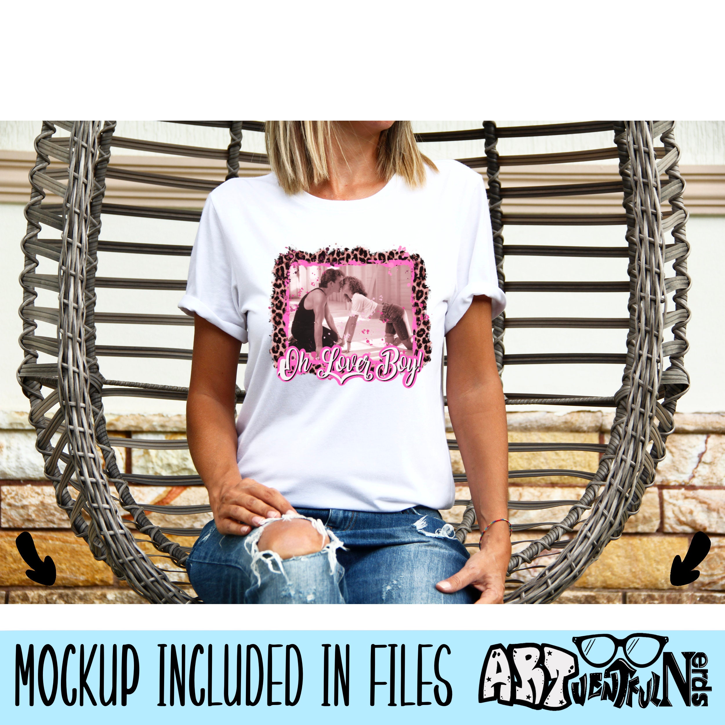 Digital Dirty Dancing Baby 'Frances' Houseman Digital Design Teal ...