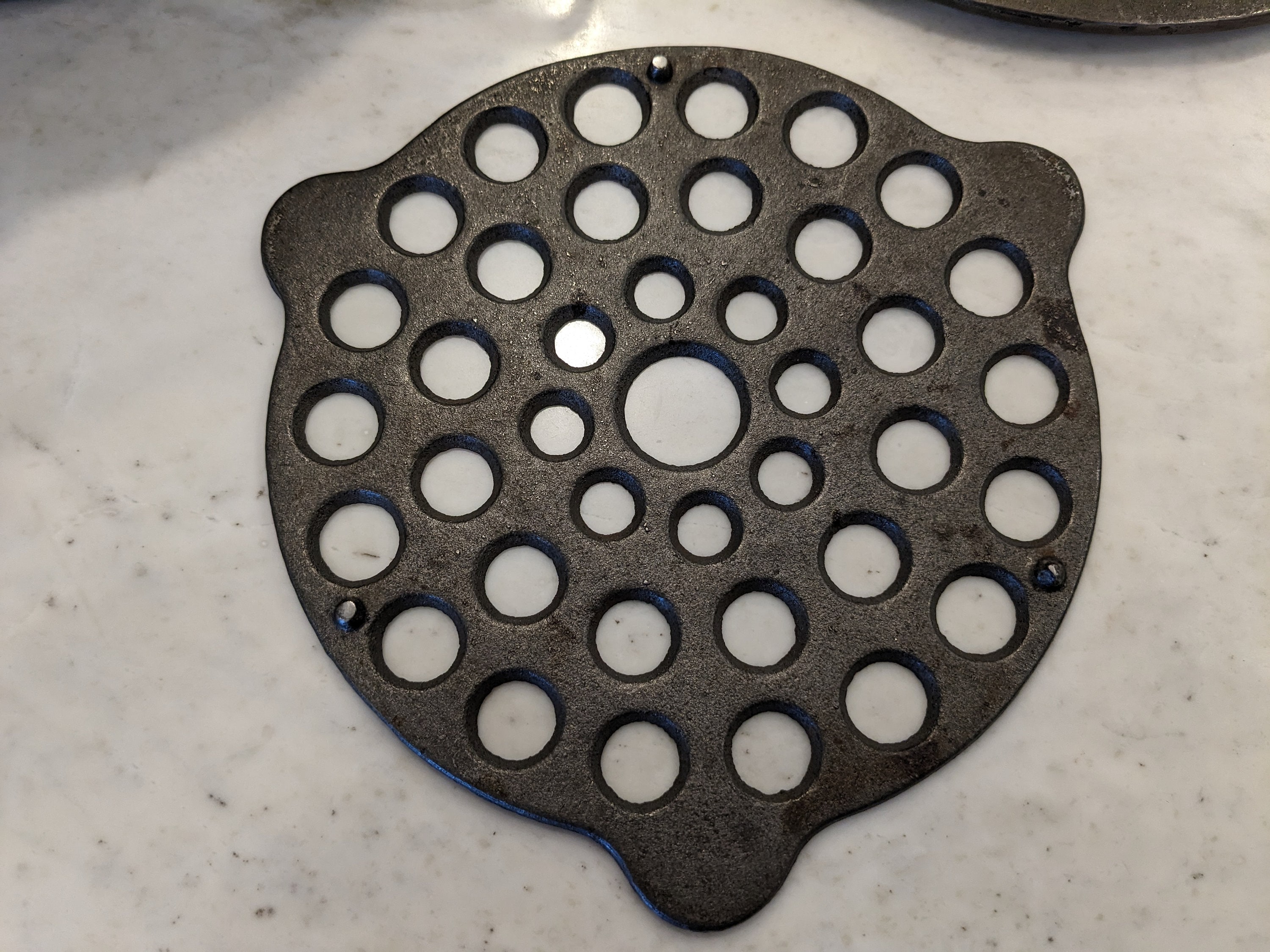 RARE Vintage Wagner 7 Dutch Oven Round Roaster Turtle Top W/ Trivet WOW ...