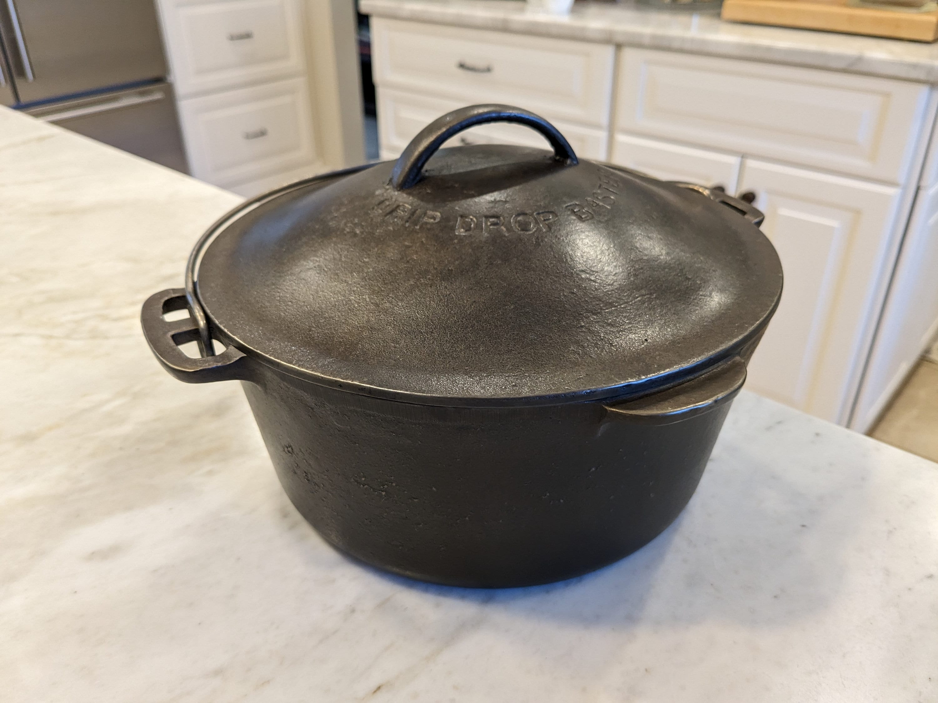 RARE Vintage Wagner 7 Dutch Oven Round Roaster Turtle Top W/ Trivet WOW ...