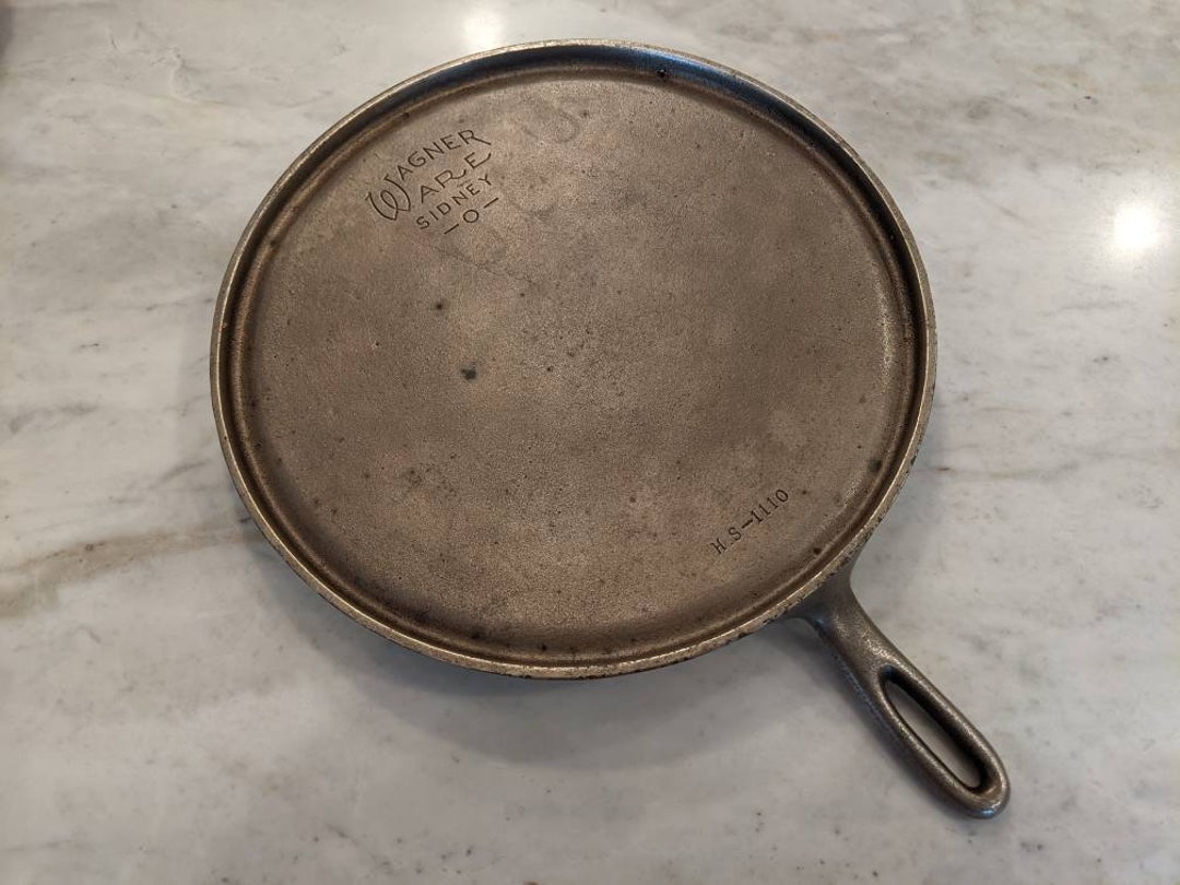 RARE Hammered Wagner 1110 Round Griddle Cast Iron Nickel - Etsy