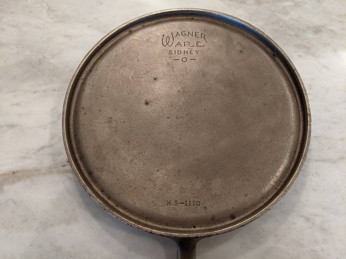RARE Hammered Wagner 1110 Round Griddle Cast Iron Nickel - Etsy