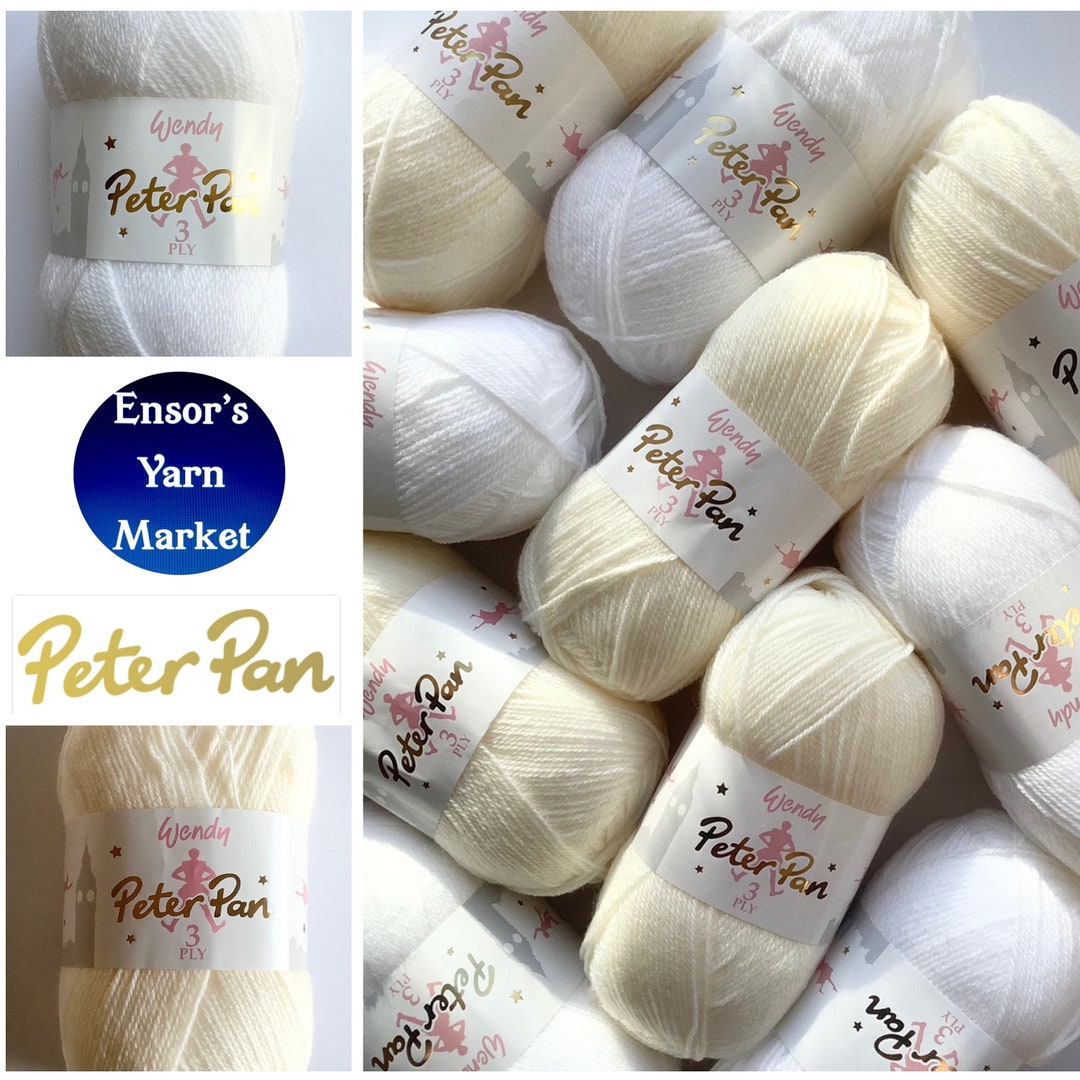 WENDY Peter Pan 3ply 50g Baby Yarn - Etsy UK