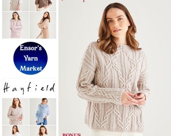 PDF Instant Download Knitting Pattern *his 'n' Hers Cabled Raglan Aran ...