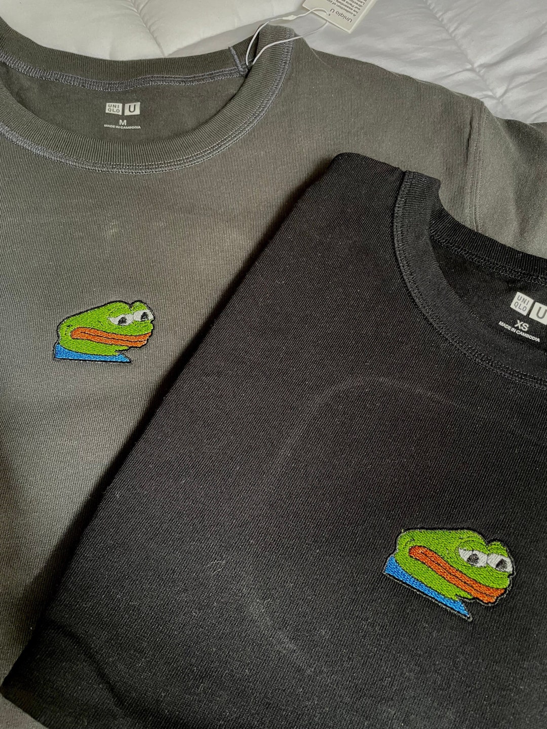 Sadge Emote Embroidered T-shirt - Etsy